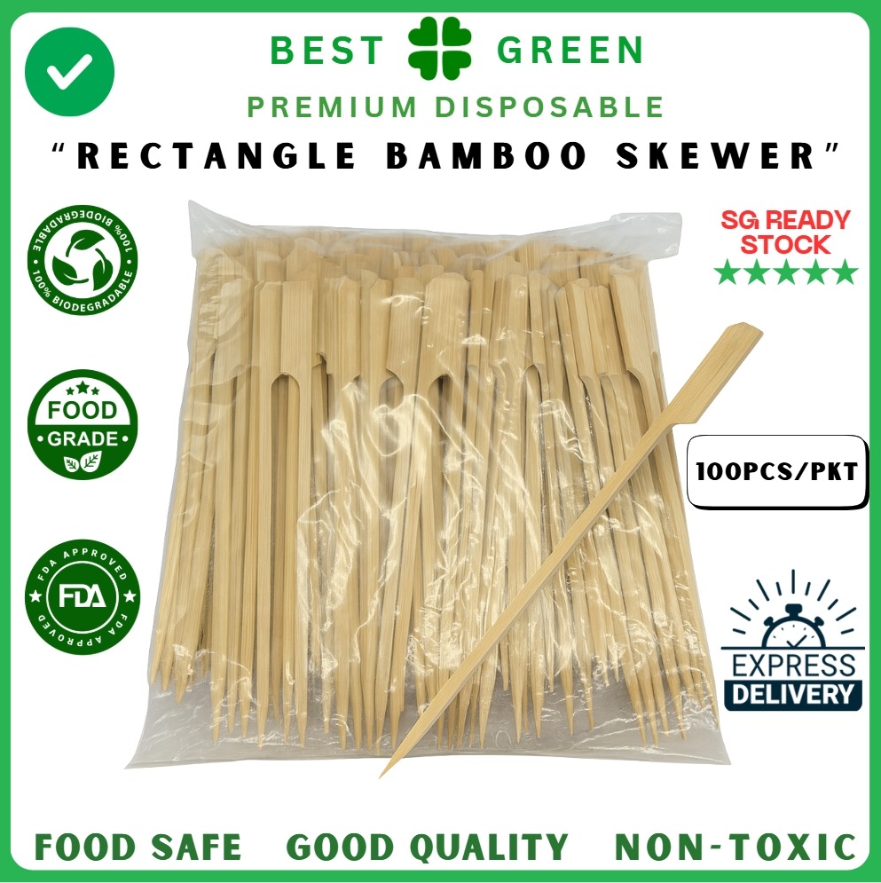 Bamboo Gun Skewer | 100pcs/pkt | Yakitori Stick | Skewer Satay Stick ...