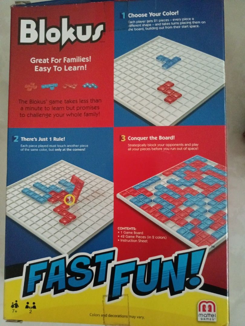 Blokus Board Game - Fast Fun!, Hobbies & Toys, Toys & Games on Carousell
