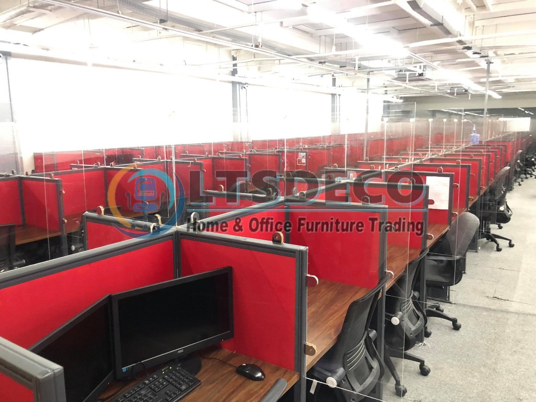 CALL CENTER WORKSTATION CUBICLES OFFICE PARTITION, Furniture & Home ...