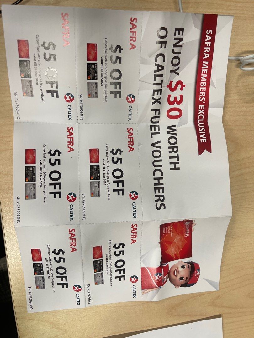 Caltex Fuel Voucher - Savings on Fuel, Tickets & Vouchers, Vouchers on ...