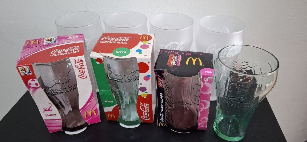 Coca-Cola McDonald's Contour Glasses - Vintage Collection - All for S$8 ...