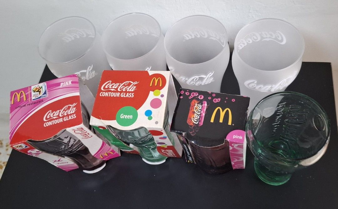 Coca-Cola McDonald's Contour Glasses - Vintage Collection - All for S$8 ...