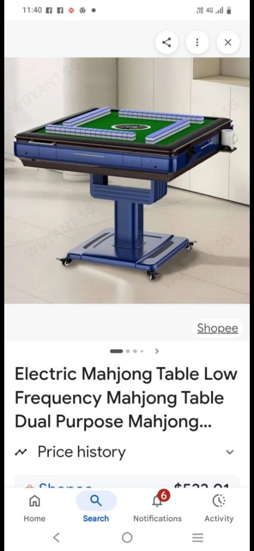 Electric Mahjong Table - Low Frequency, Furniture & Home Living ...
