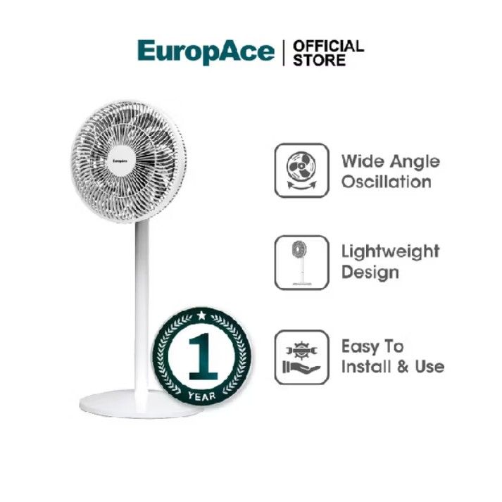 EuropAce Pedestal Fan - Wide Angle Oscillation, Furniture & Home Living ...