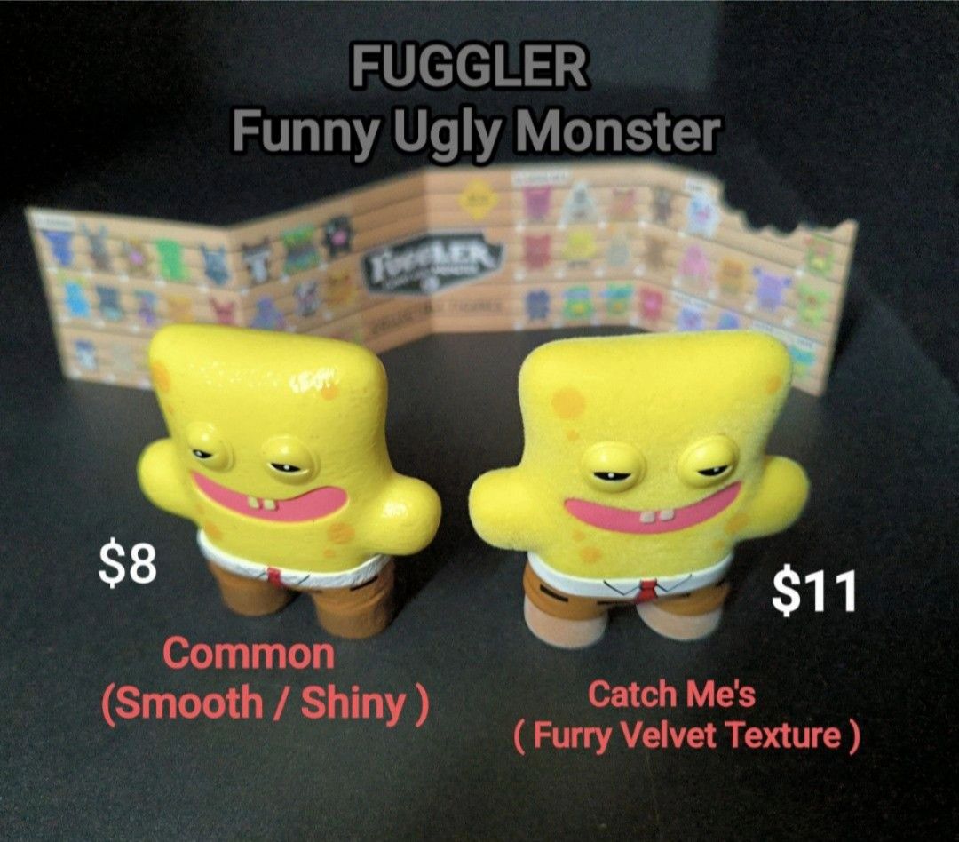 Fugglers SpongeBob SquarePants Rare Furry SpongeBob and Common ...