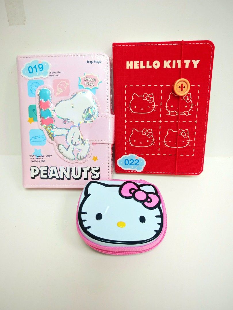 Hello Kitty, Peanuts Note book2本共$25, 興趣及遊戲, 書本 & 文具, 兒童書籍 - Carousell