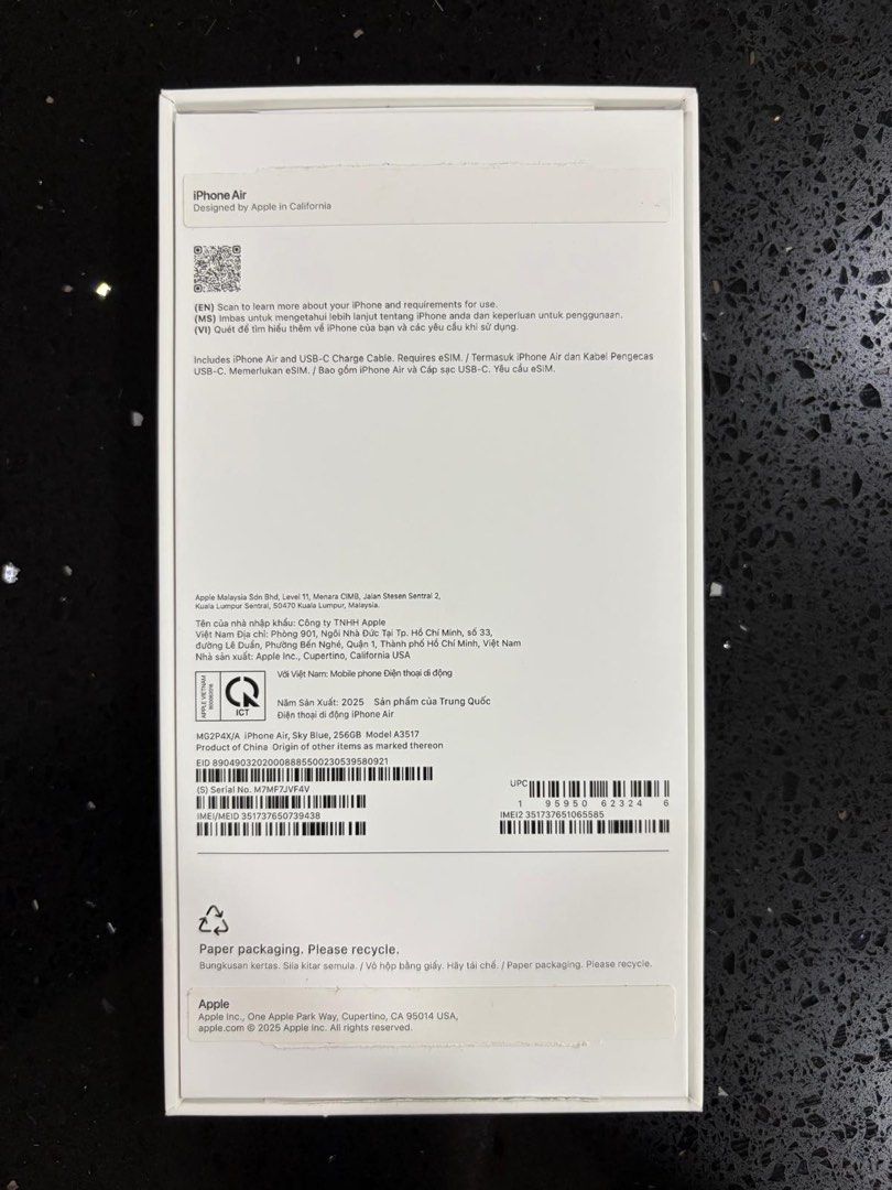 iPhone Air Sky Blue 256GB, Mobile Phones & Gadgets, Mobile Phones ...