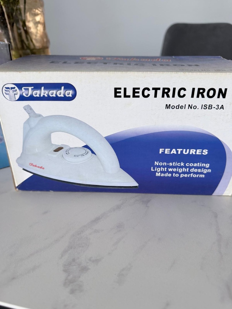 Jakada Electric Iron ISB-3A & Deer Steam Iron DS3141, TV & Home ...