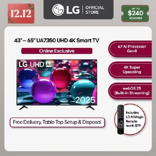 LG UHD AI 50" 4K Smart TV - Brand New, TV & Home Appliances, TV ...