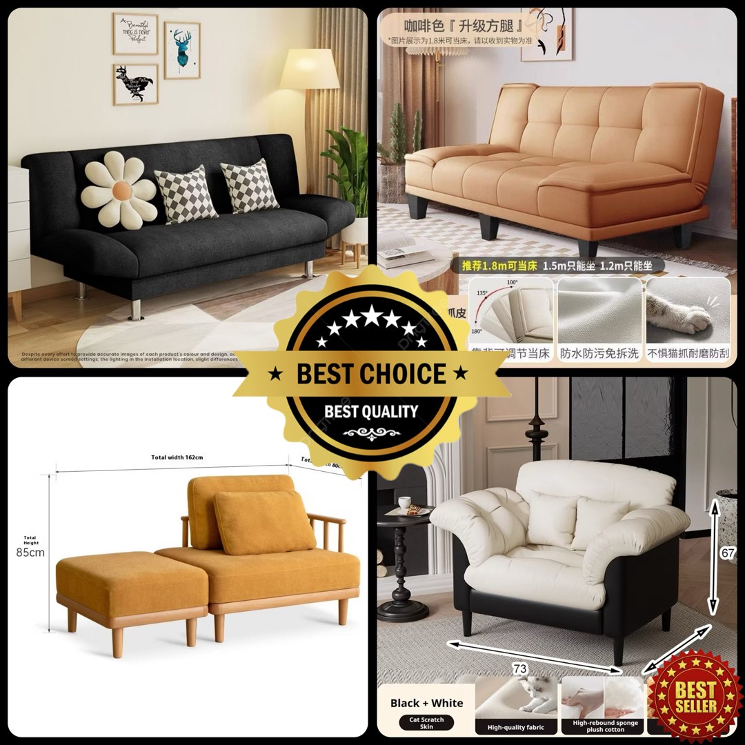 Living Hall Sofas | Sofa Types | With Various Models and Foldable Bed ...