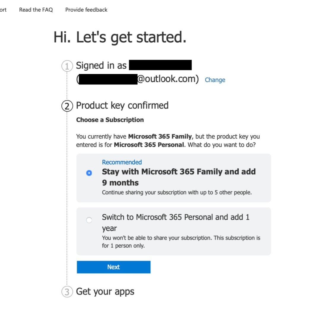 Microsoft Office 365 Family / Personal [NOT Sharing] Product License ...