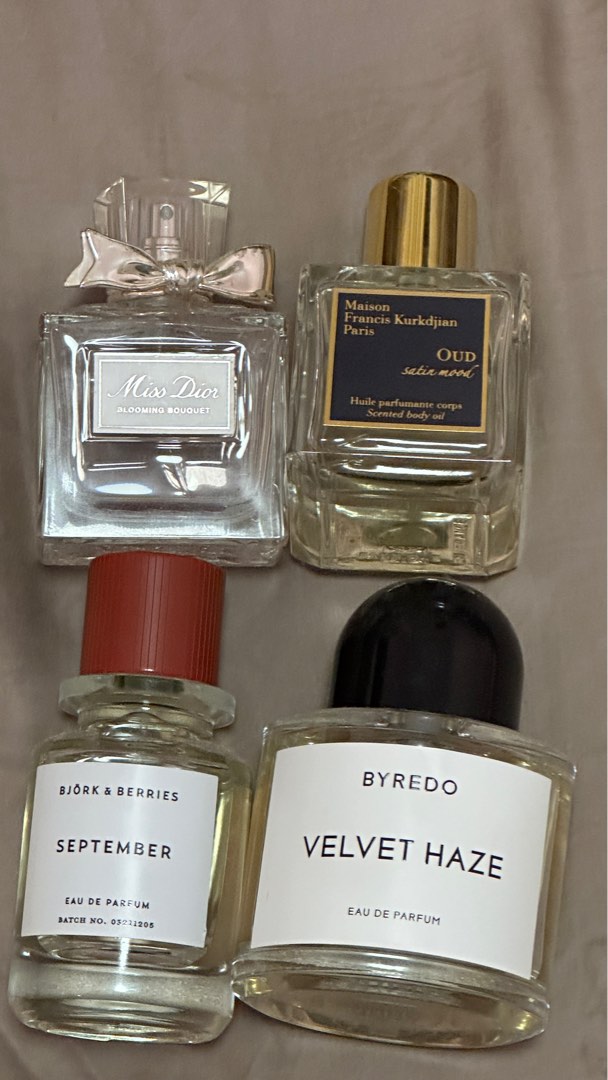 Miss Dior Blooming Bouquet, Byredo Velvet Haze, Bjork & Berries ...