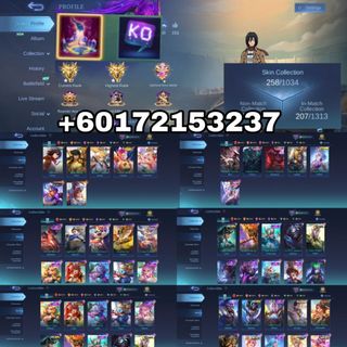 MLBB ACCOUNT KOF CHOU GUSiON+ ASPIRANT FANNY, Video Gaming, Video Games ...