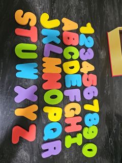 AGW Wooden Alphabet and Number Blocks, Hobbies & Toys, Toys & Games on ...
