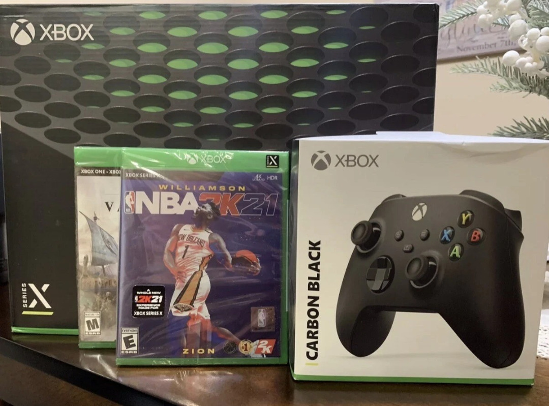 NEW SEALED Microsoft Xbox Series X 1TB Video Game Console BUNDLE- Black ...