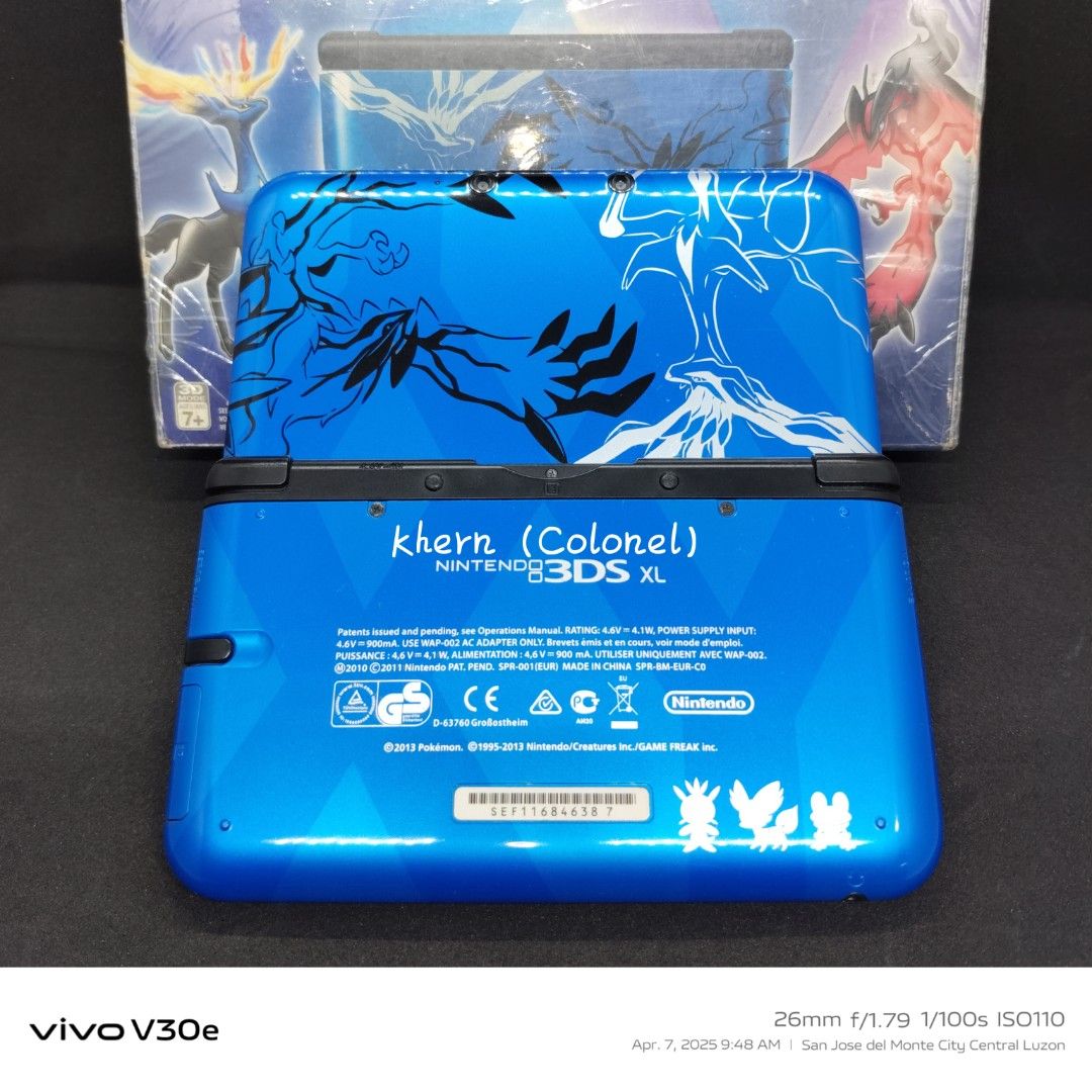 Nintendo 3DS XL - Pokemon Xerneas & Yveltal Blue Edition (Complete in ...