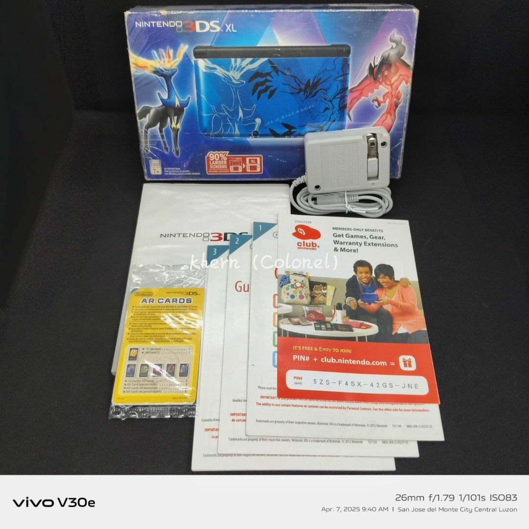 Nintendo 3DS XL - Pokemon Xerneas & Yveltal Blue Edition (Complete in ...
