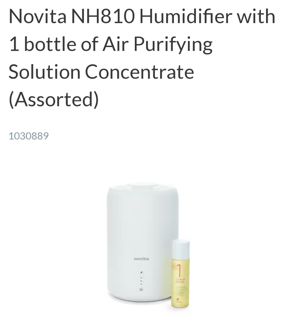 Novita NH810 Humidifier, TV & Home Appliances, Air Purifiers ...