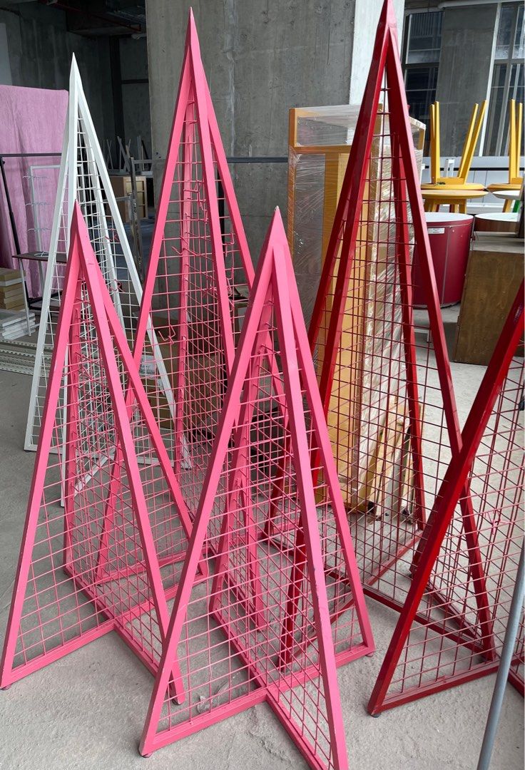 Pink Metal Display Racks, Furniture & Home Living, Furniture, Shelves ...