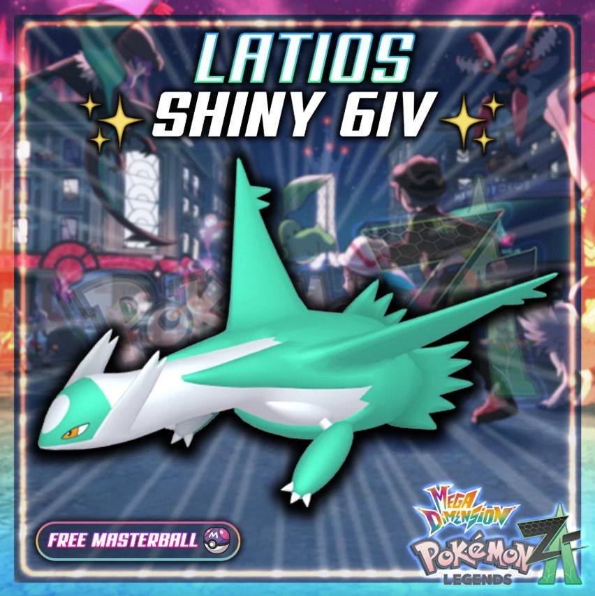 Pokemon Legends ZA - Shiny Latias - Perfect IVs, Battle Ready, Custom ...