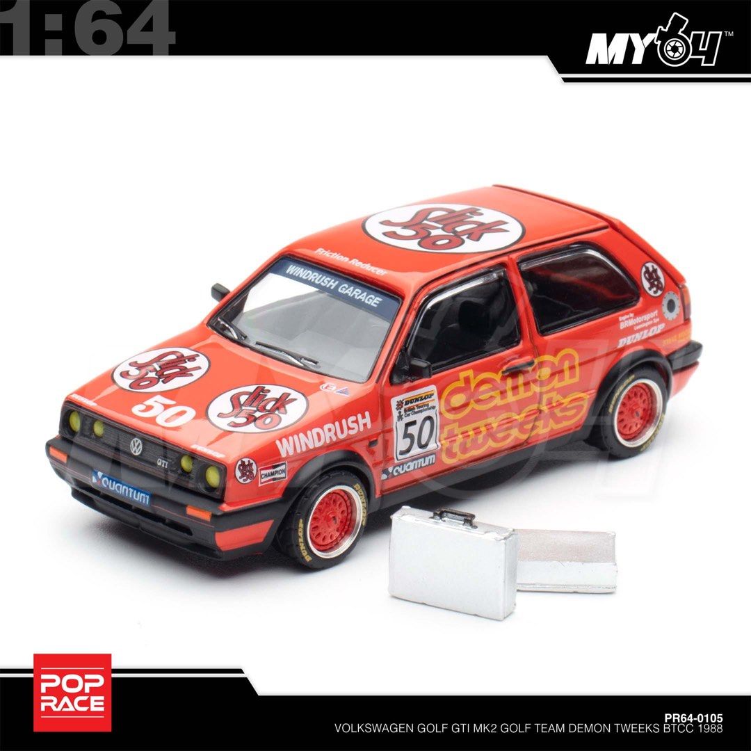 Pop Race Golf GTI MK2 Golf Team Demon Tweeks BTCC 1988 PR640105 ...