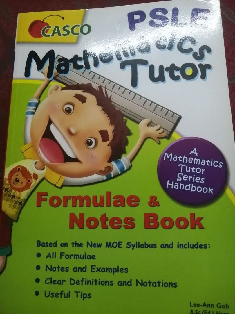PSLE Mathematics Tutor Formulae and Notes Handbook, Hobbies & Toys ...