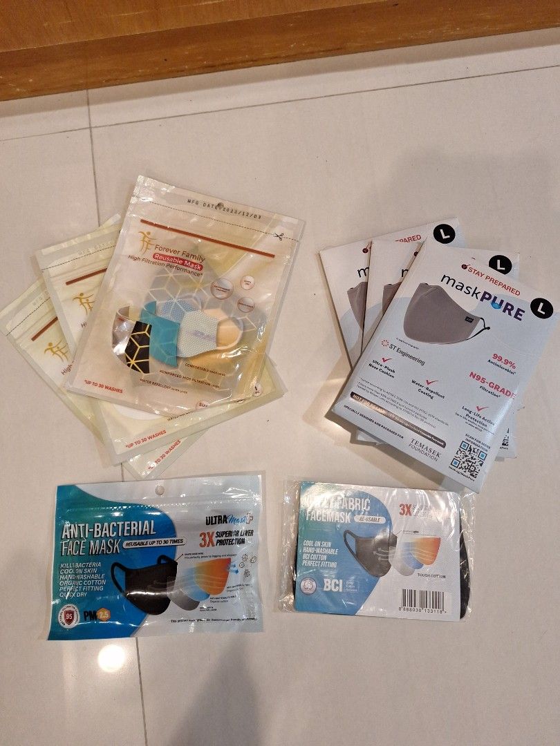 reusable cloth face masks, Health & Nutrition, Face Masks & Face ...