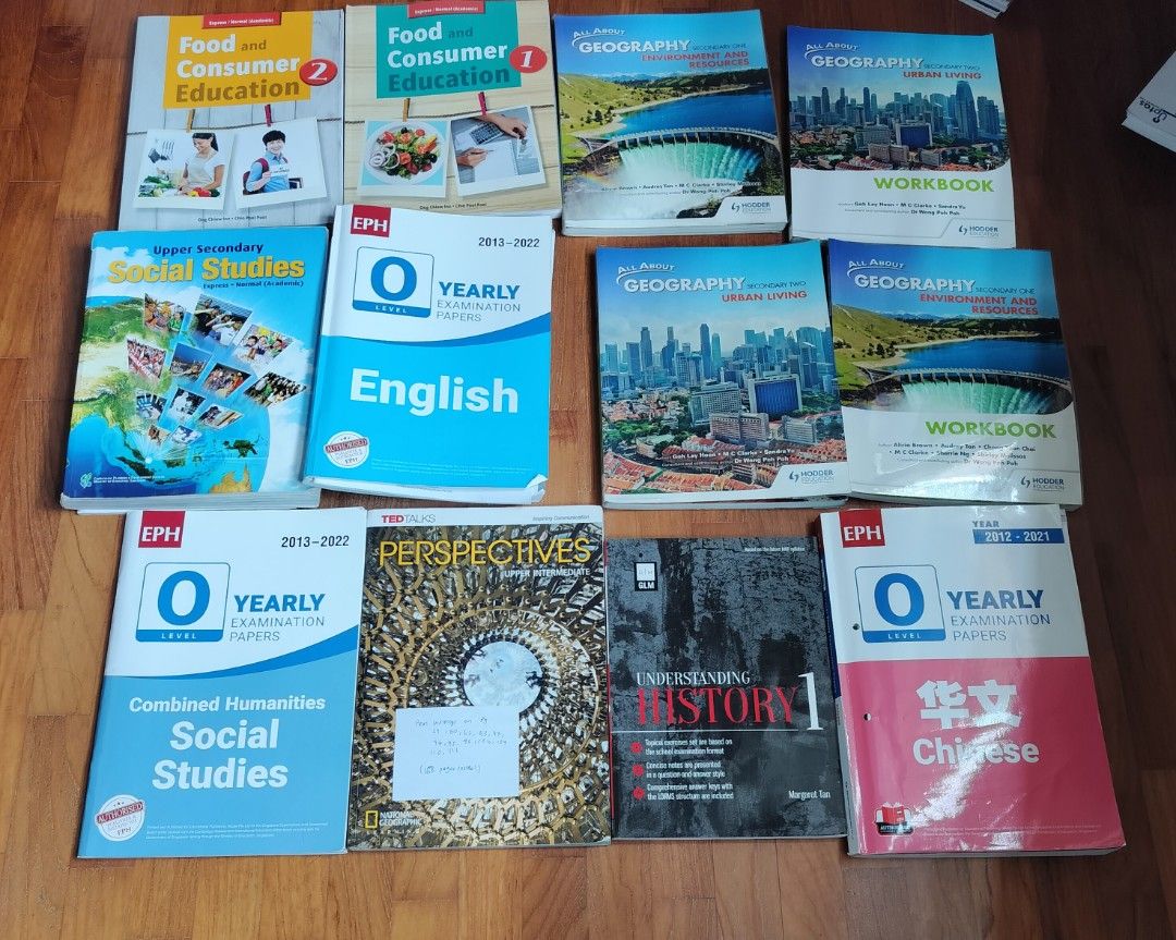 Secondary School Textbooks - Food, Geography, English, History, Chinese ...