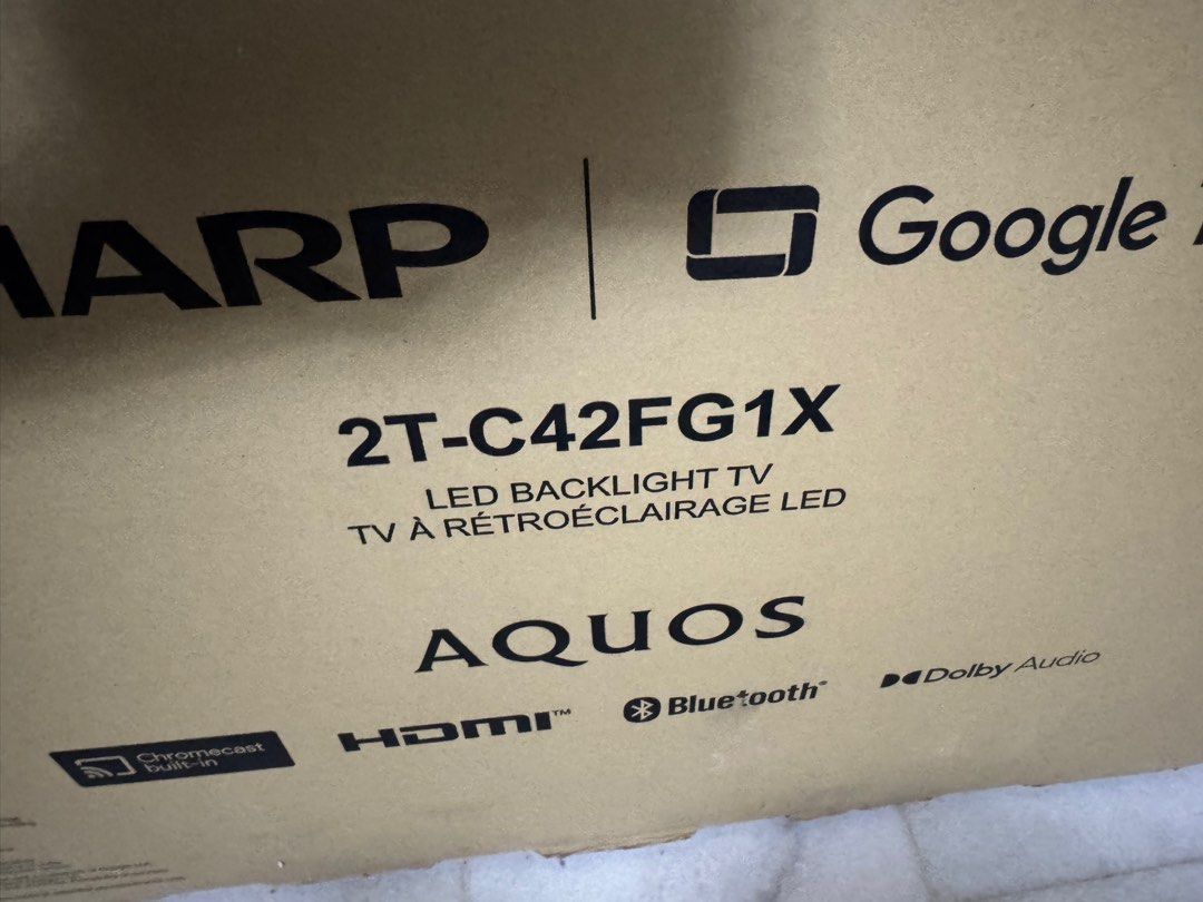 Sharp Aquos 42 inch Full HD Google TV, TV & Home Appliances, TV ...