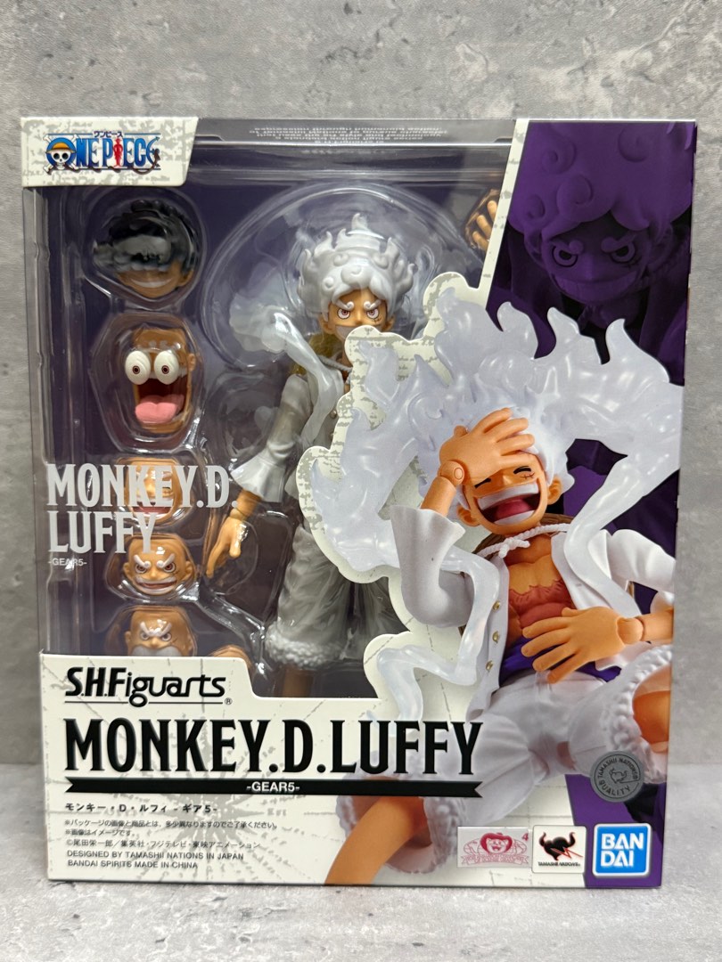 Shf Figuarts SHF One Piece Monkey D Luffy Gear 5 Bandai Japan Toy BIB ...