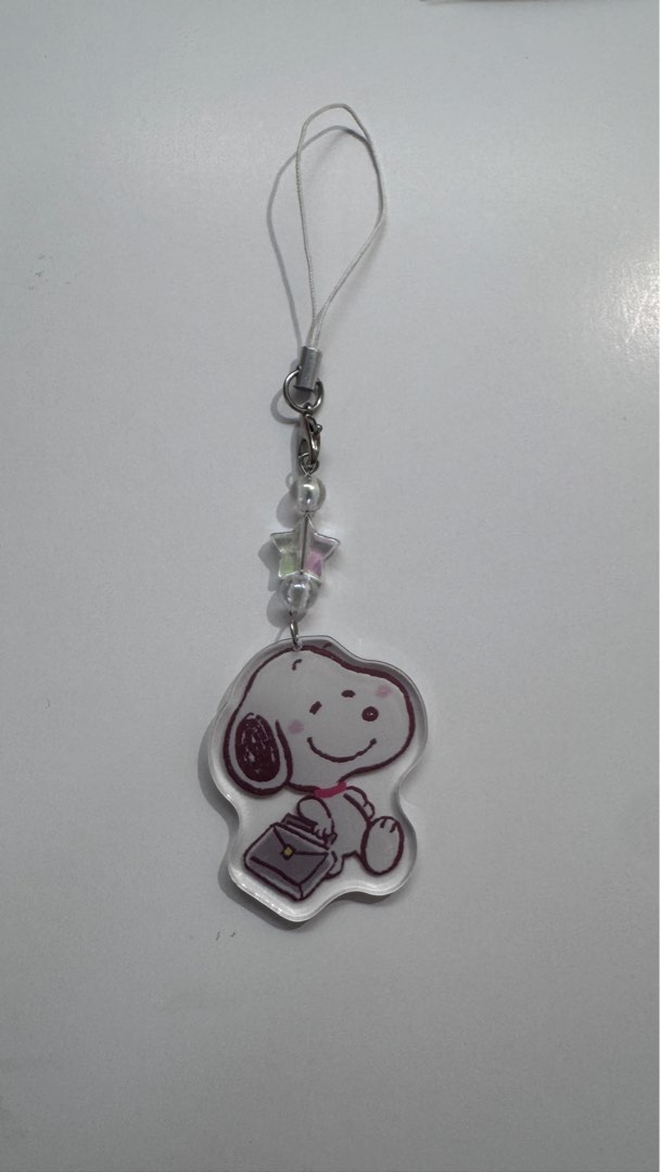 Snoopy Acrylic Phone Charm, Mobile Phones & Gadgets, Mobile & Gadget ...