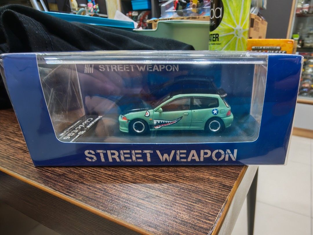Street Weapon Honda Civic EG6 Shark Mouth Livery, Hobbies & Toys, Toys ...