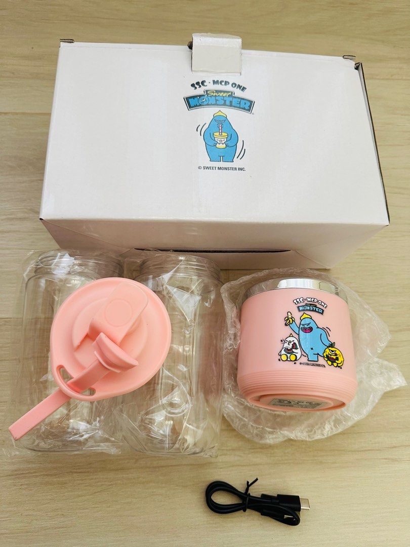 Sweet Monster Blender mini juicer 迷你 攪拌機 手提 榨汁機 果汁機 隨身杯 小型輕型, 家庭電器, 廚房 ...