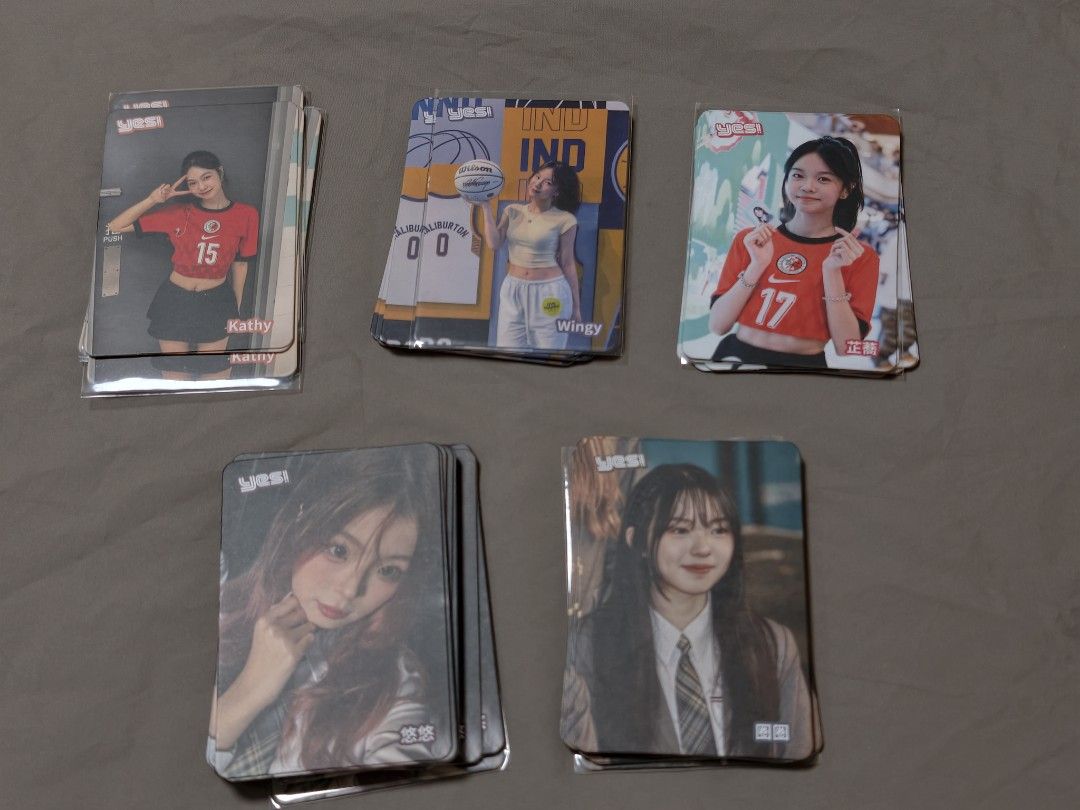 117 燙卡 白卡 idol girls Yes Card fiona wingy hazel yoyo Anna Kathy Polly ...