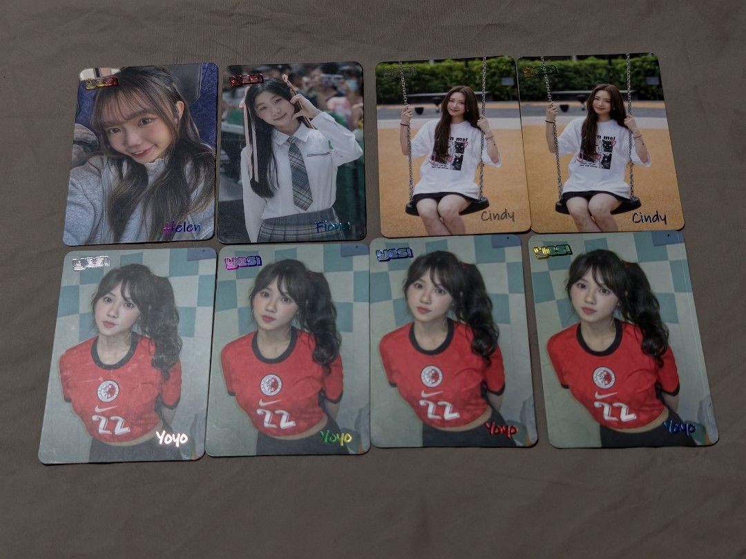 117 燙卡 白卡 idol girls Yes Card fiona wingy hazel yoyo Anna Kathy Polly ...