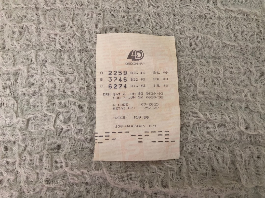 Vintage 1992 4D ordinary receipt, Hobbies & Toys, Memorabilia ...