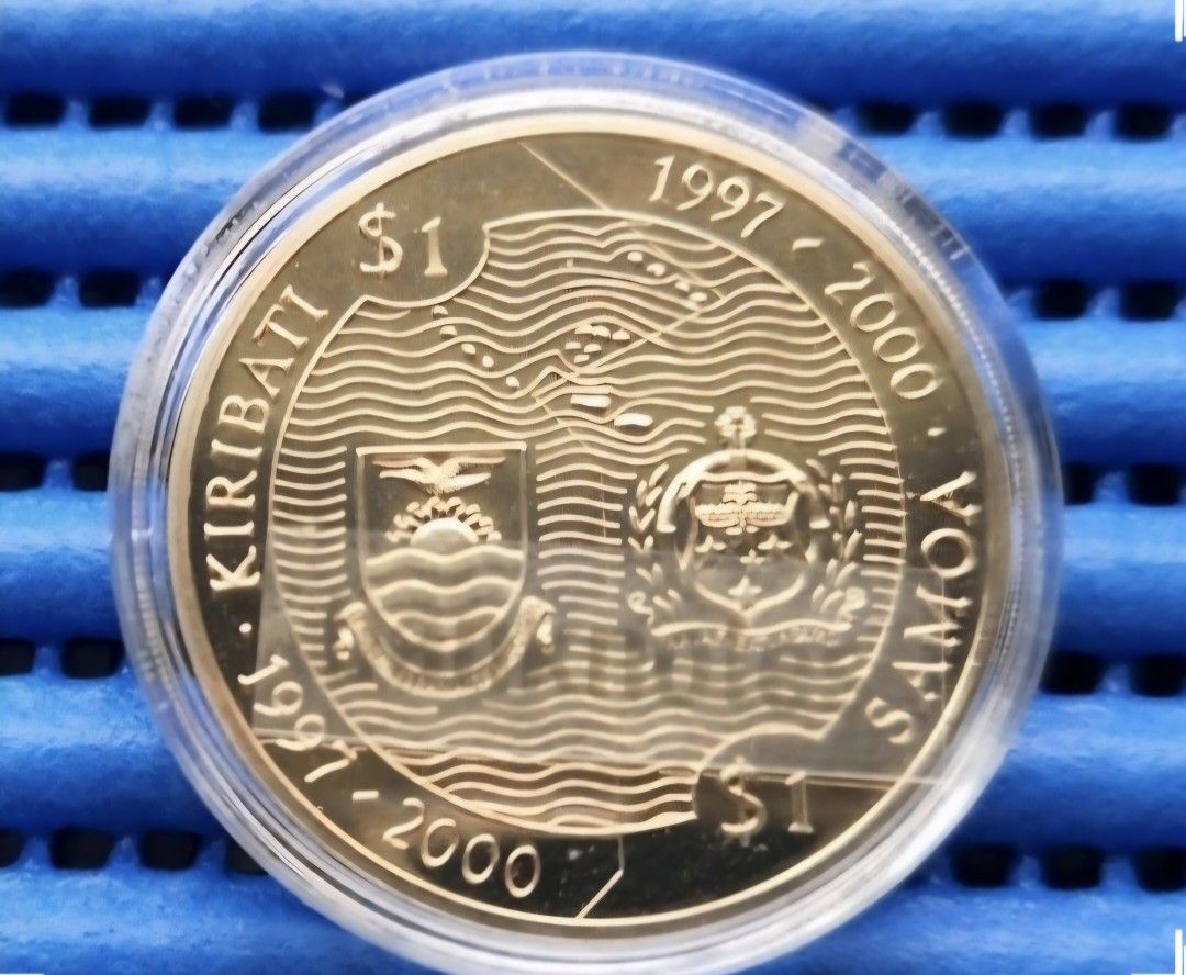 1997-2000 Samoa Kiribati Tempora Mutantur $1 Commemorative Coin ...