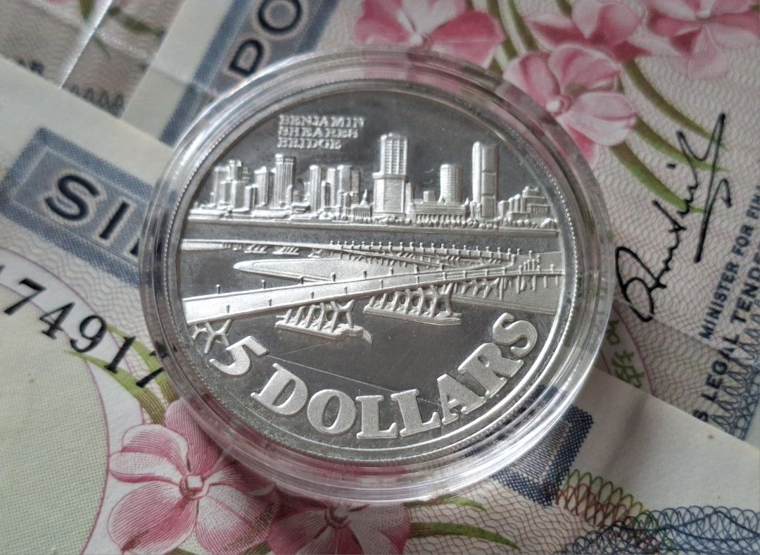 92.5% Silver 1982 Benjamin Sheares Bridge, Hobbies & Toys, Memorabilia ...