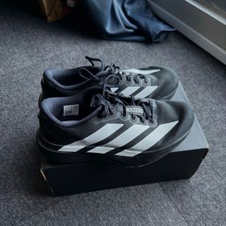 Adidas Adizero evo sl black white running shoe, Men's Fashion, Footwear ...