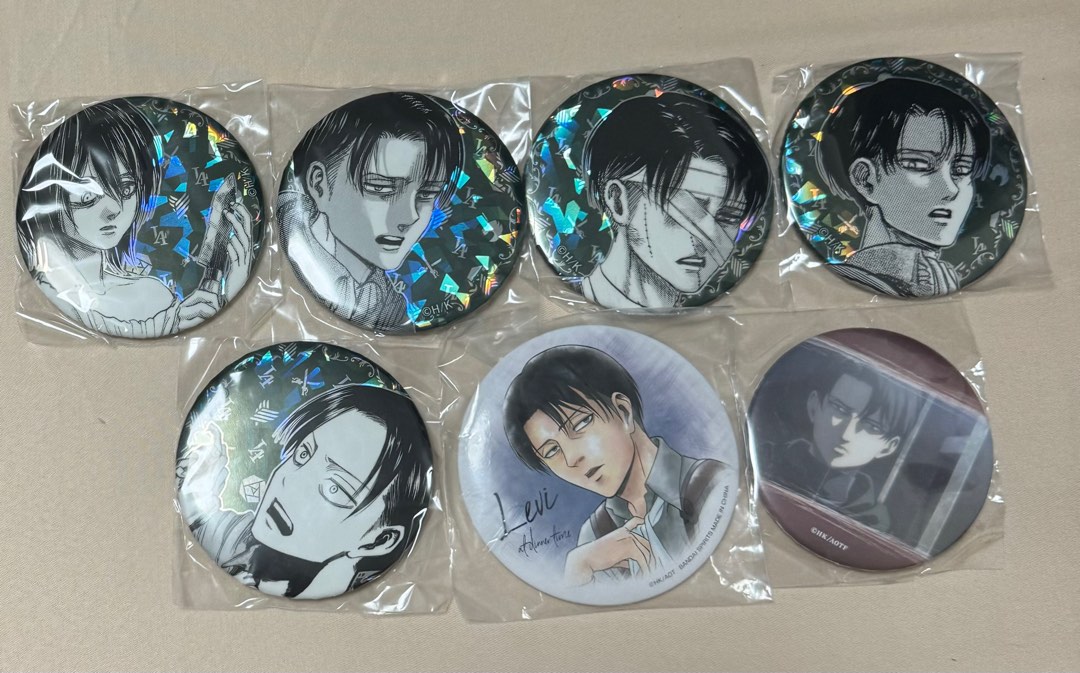 Attack on titan aot levi badges, Hobbies & Toys, Memorabilia ...