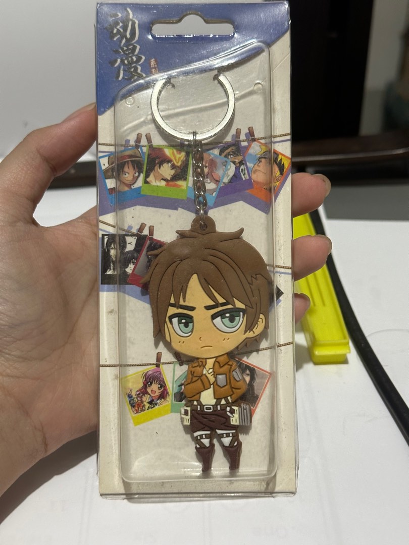 Attack on Titan Eren Yeager Keychain, Hobbies & Toys, Memorabilia ...