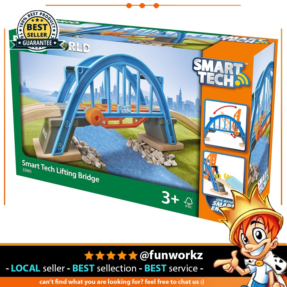 BRIO 33961 Smart Tech Bridge - Kids Creative Building Toys and Wooden ...
