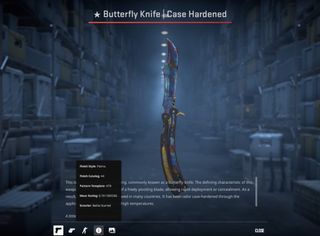 CS2 BUTTERFLY KNIFE FREEHAND (FN), Video Gaming, Gaming Accessories, In ...