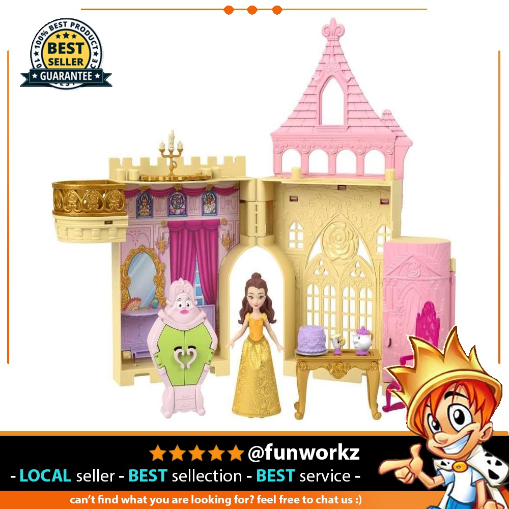 Disney JDP54 Princess Belle Stackable Castle Doll House Playset ...