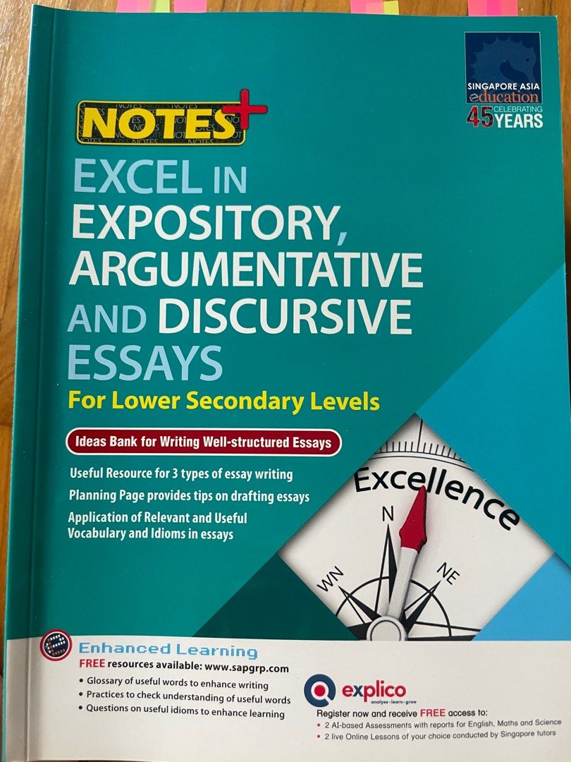 Excel in Expository, Argumentative & Discursive Essays - Lower ...
