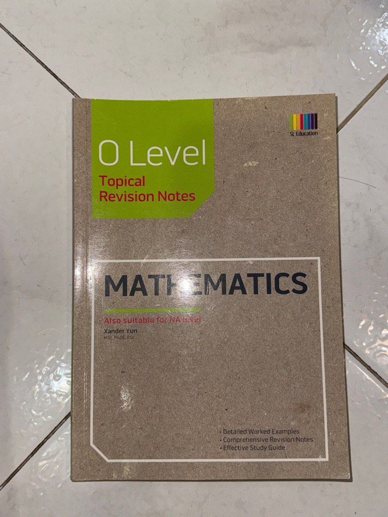 [FREE] O/N Level Mathematics Topical Revision Notes, Furniture & Home ...