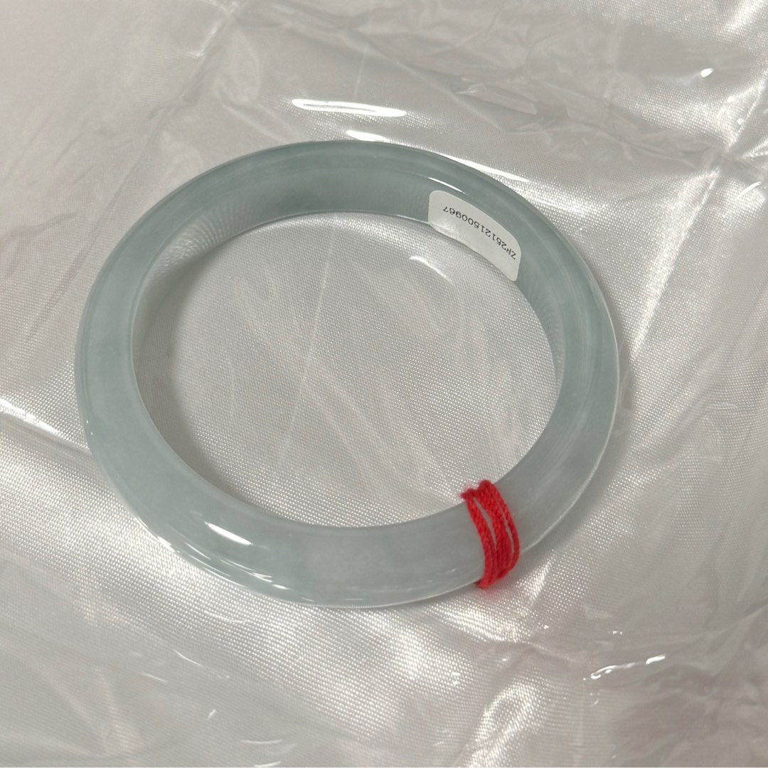 Grade A Icy blue piao hua Jade bangle, Women's Fashion, Jewelry ...