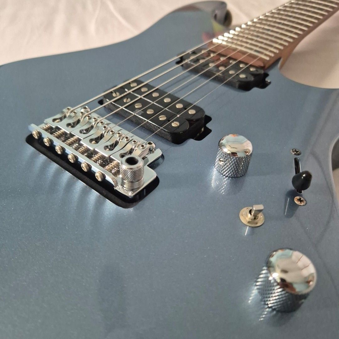 Ibanez Prestige AZ2402 Electric Guitar W/ Case, Ice Blue Metallic ...