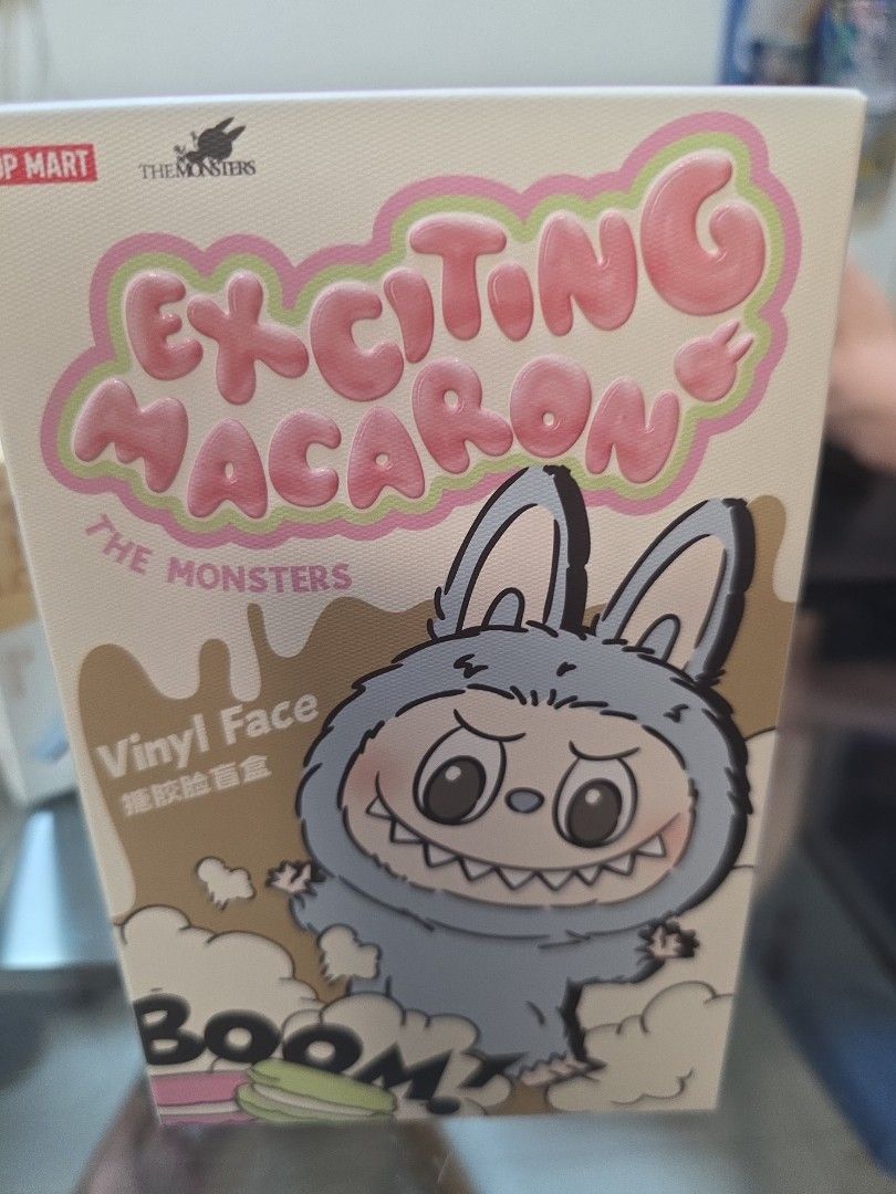 Popmart labubu - The Monsters exiting macaron vinyl face, Hobbies ...