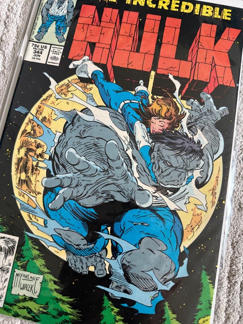 Marvel comics / INCREDIBLE HULK #344 AMAZING SPIDER-MAN 300 HOMAGE TODD ...